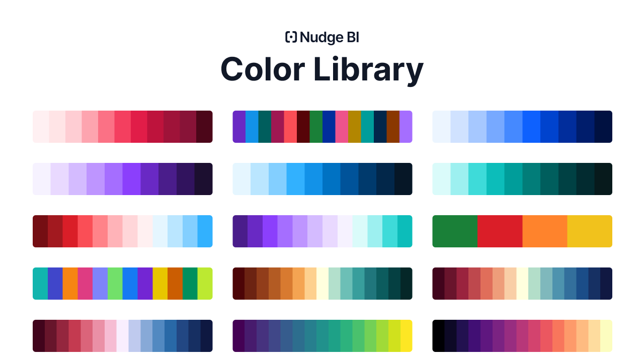 Free Color Library for Data Visualization | Nudge BI